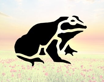 Frog wall decal | Etsy