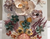 Unique Handcrafted shell art by Treasuresofmermaids on Etsy
