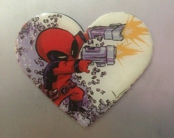 Deadpool heart | Etsy