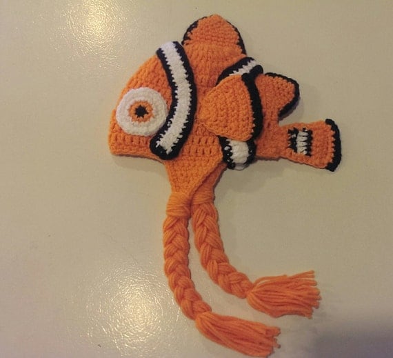 crochet nemo inspired hat finding nemo hat