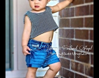 Baby crop top | Etsy
