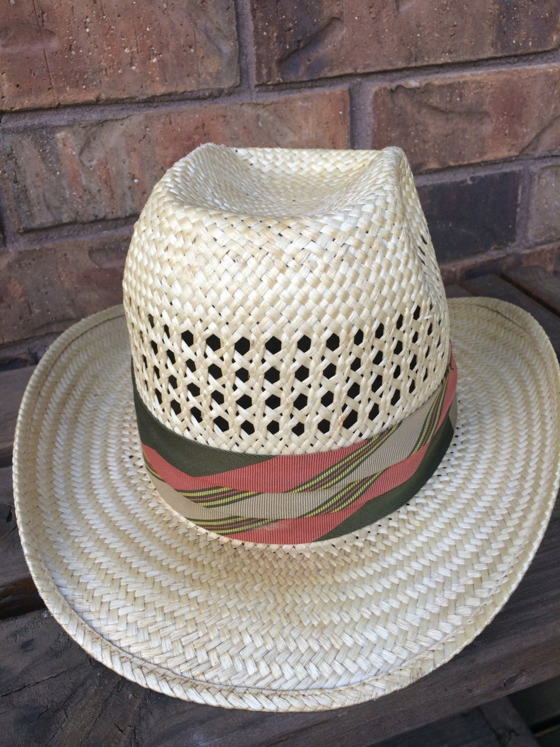 Vintage Men's Bailey Straw Hat Size 7 1950s