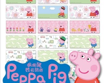 Peppa pig stickers | Etsy