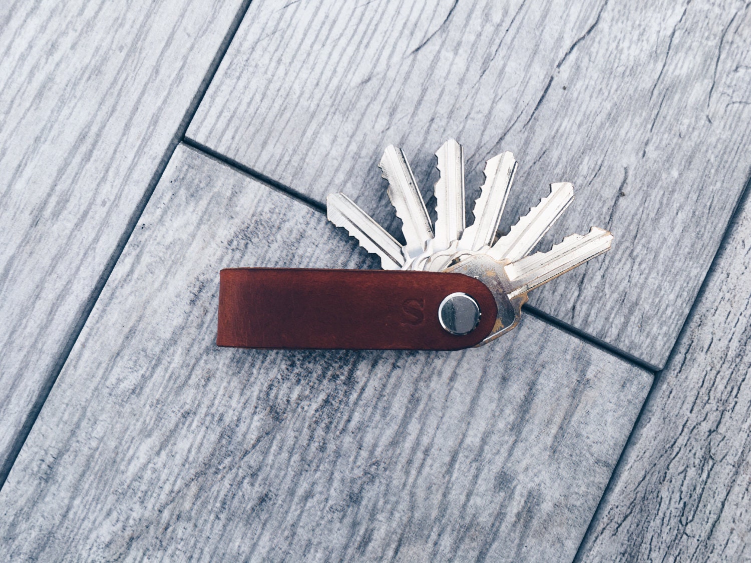 Natural Leather Key Holder Leather Key Organizer by RecnepsDesign