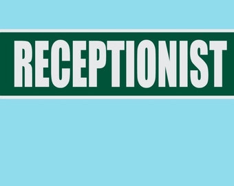 Receptionist sign | Etsy