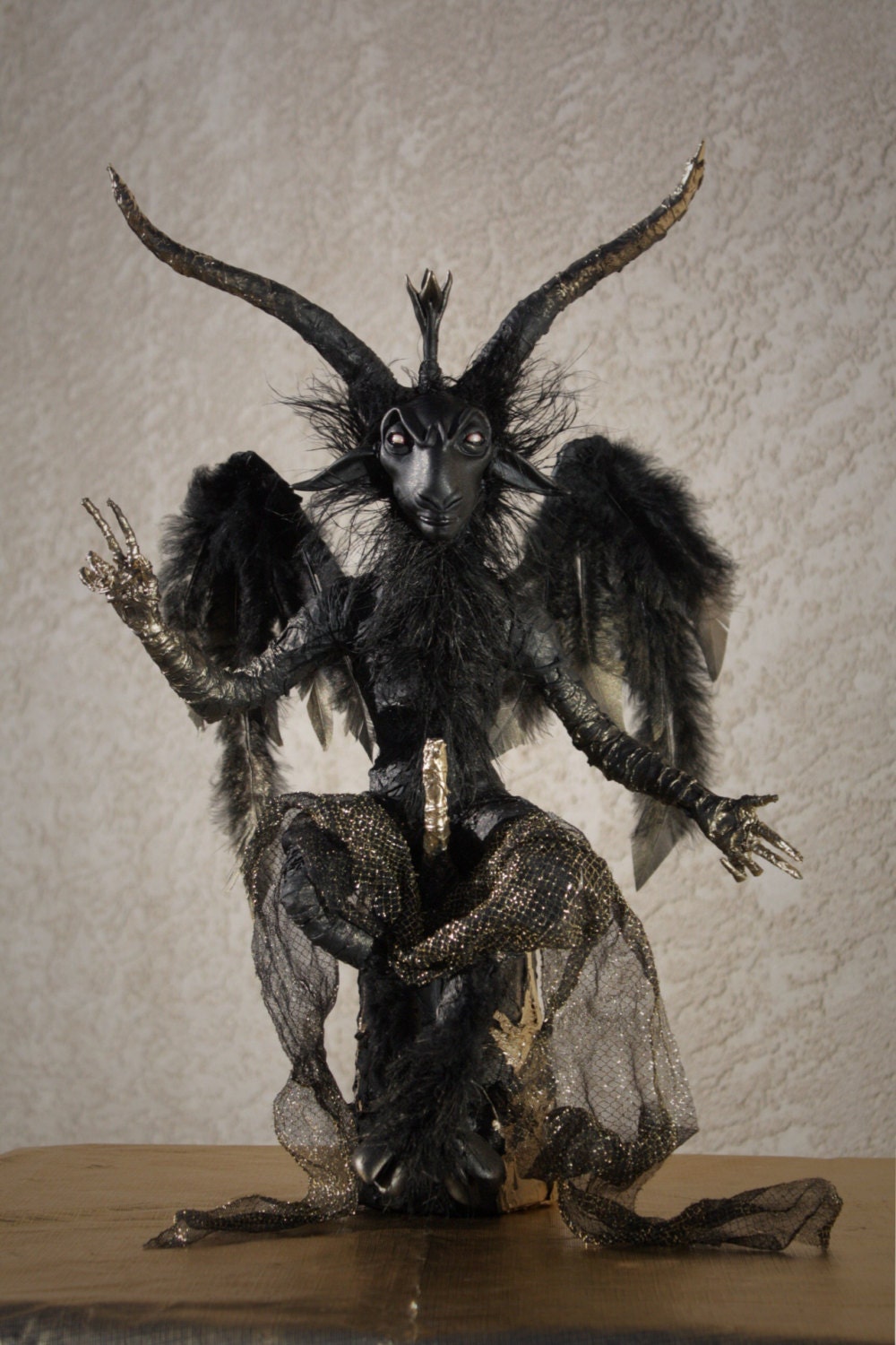Baphomet 19 full figure baphomet by chrisandrescreations on Etsy
