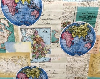 Items similar to Fabric Yardage - Colonial Possessions Vintage World ...