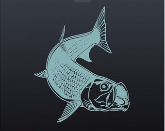 Tarpon sticker | Etsy