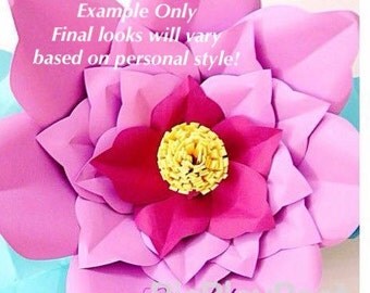 Giant Paper Rose Patterns & Tutorials DIY by CatchingColorFlies