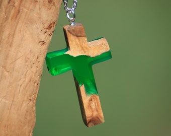 Wood resin cross | Etsy