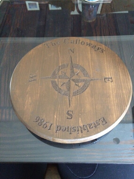 Custom Engraved Wood Lazy Susan By Ryguywoodworks On Etsy