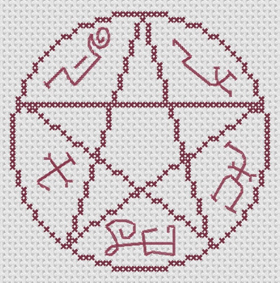 Devil's Trap Digital Cross Stitch Pattern