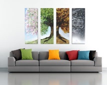 Unique 4 panel canvas related items | Etsy