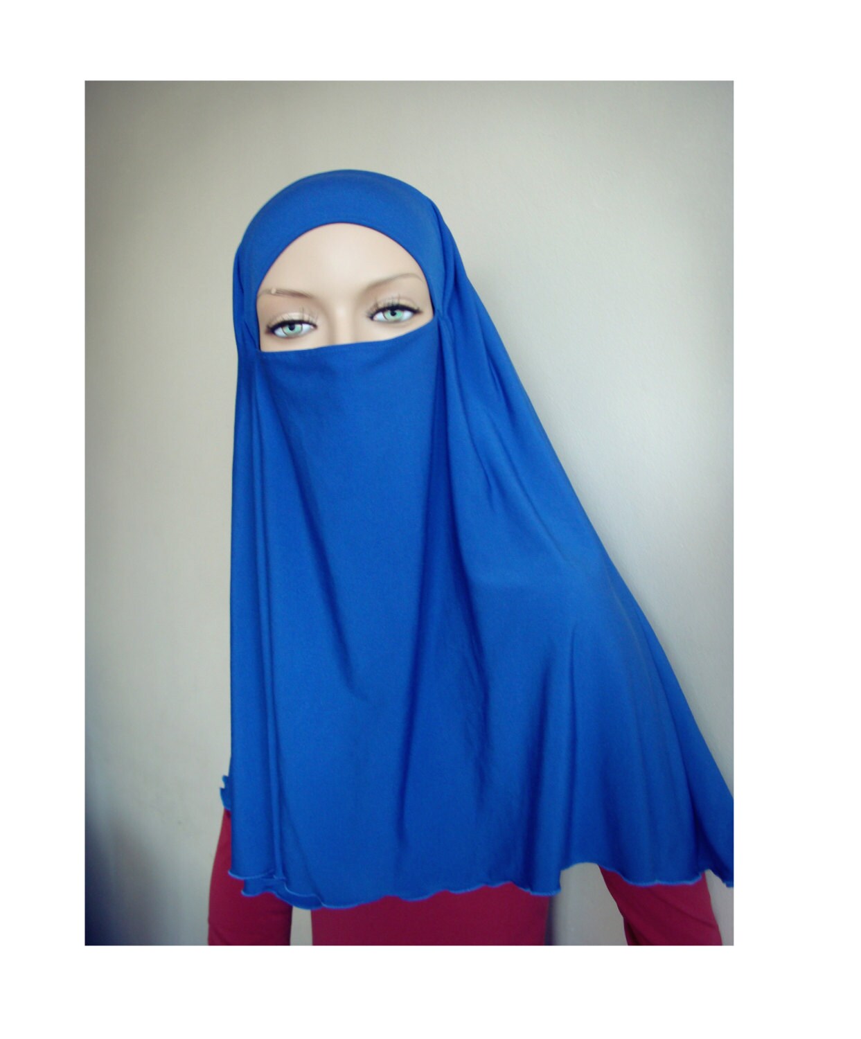 Transformer hijab niqab transformerBlue niqab electric blue