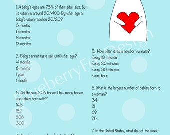 Baby trivia | Etsy