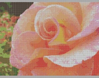 Rose needlepoint | Etsy