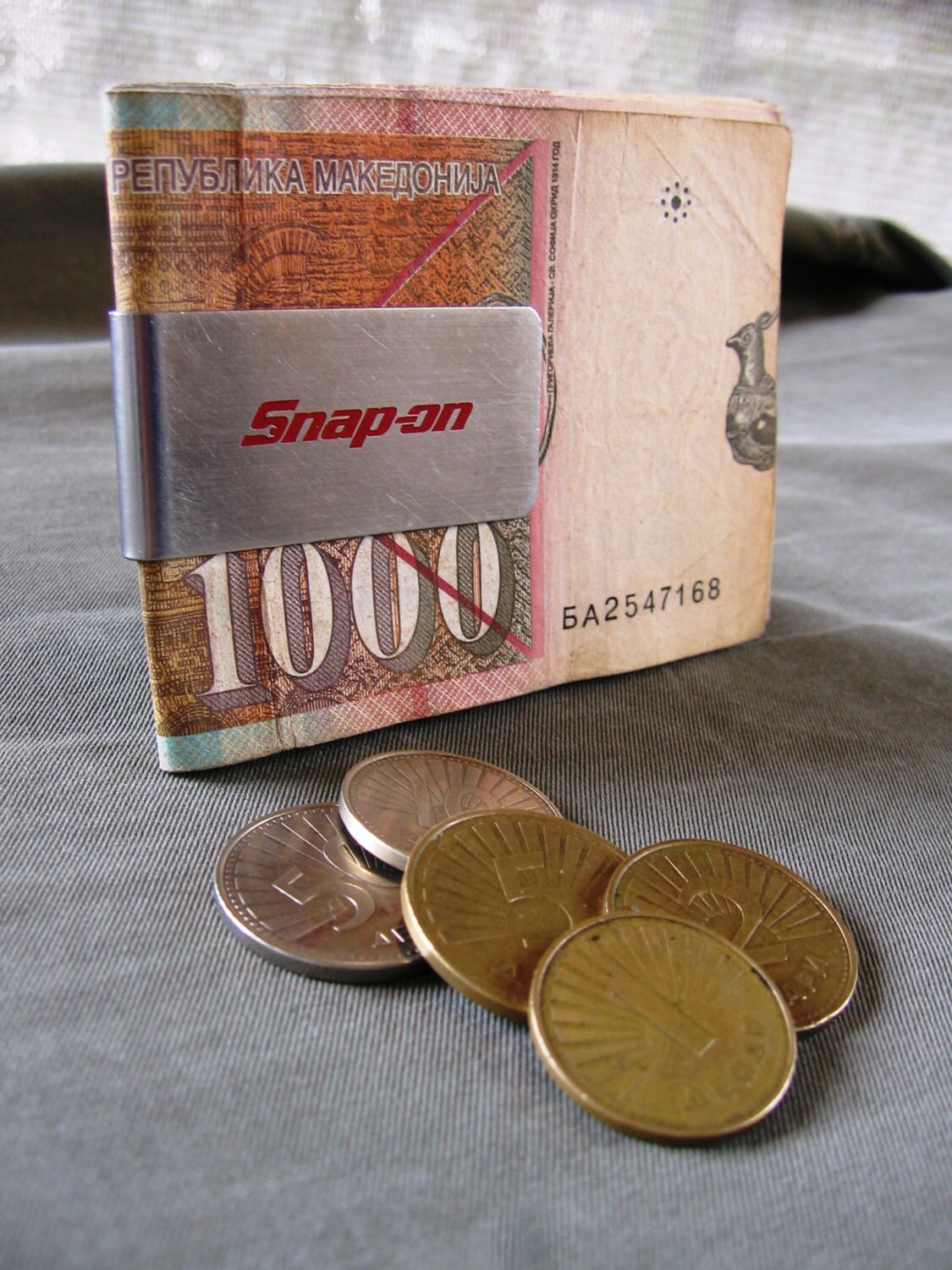 Rare Vintage Snap-on Money Clip Made by Zippo Snapon
