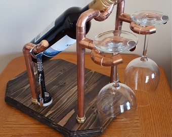 Copper wine rack | Etsy