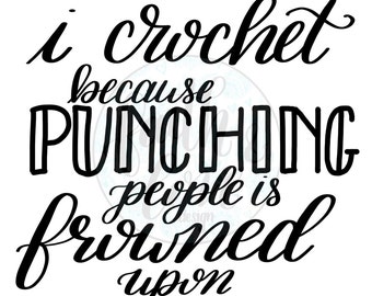 Unique crochet sayings related items | Etsy