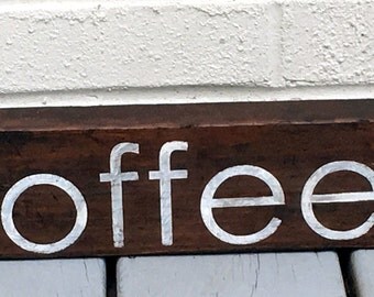 Coffee bean sign | Etsy