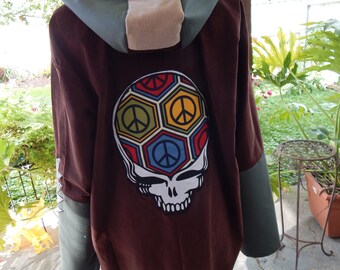 Patchwork hoodie | Etsy