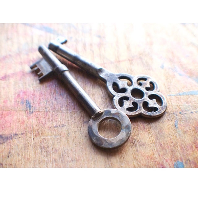 antique keys vintage oddities original art & design by ashburylane