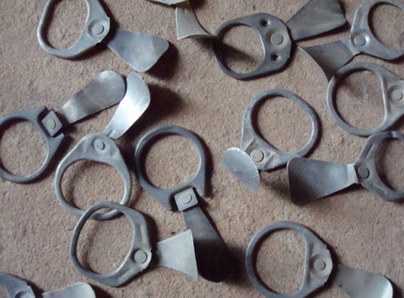 Aluminum Ring Pull Tabs Soda Beer Can circa by busterbeanknows