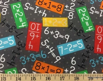Math fabric | Etsy
