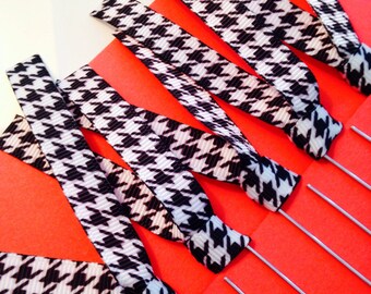 Houndstooth ribbon | Etsy