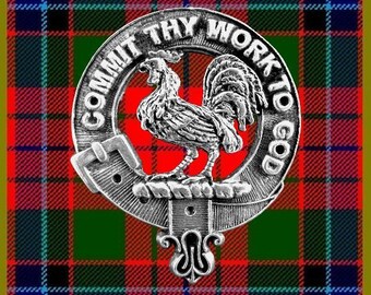 Grant Clan Crest Scottish Pewter Cap Badge CB01 by celticstudio