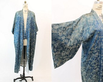Silk brocade robe | Etsy