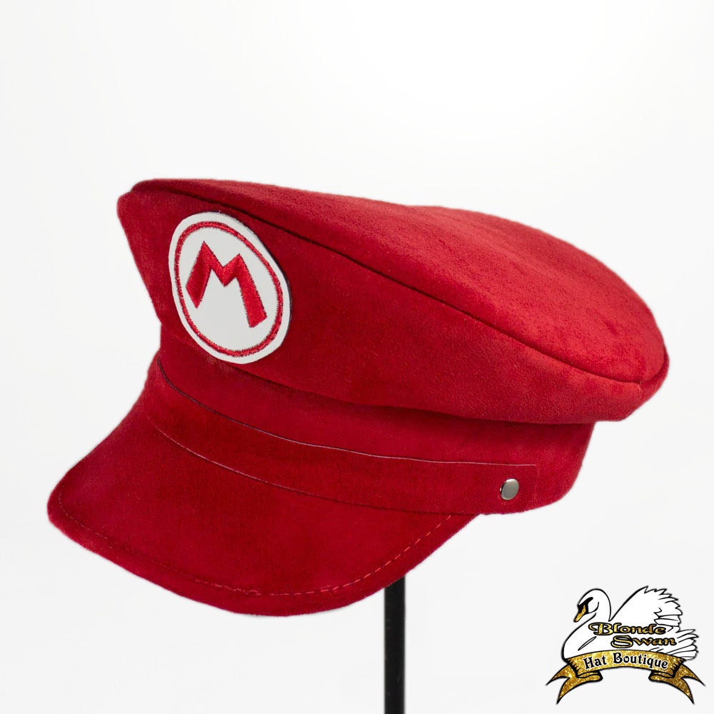 Mario Inspired Plumber Cap by TheBlondeSwan on Etsy