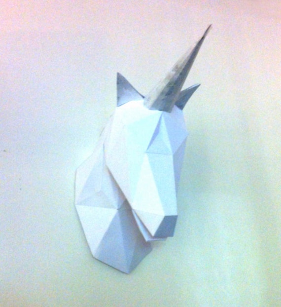 Unicorn papercraft. You get a PDF digital file with by sofsdesigns