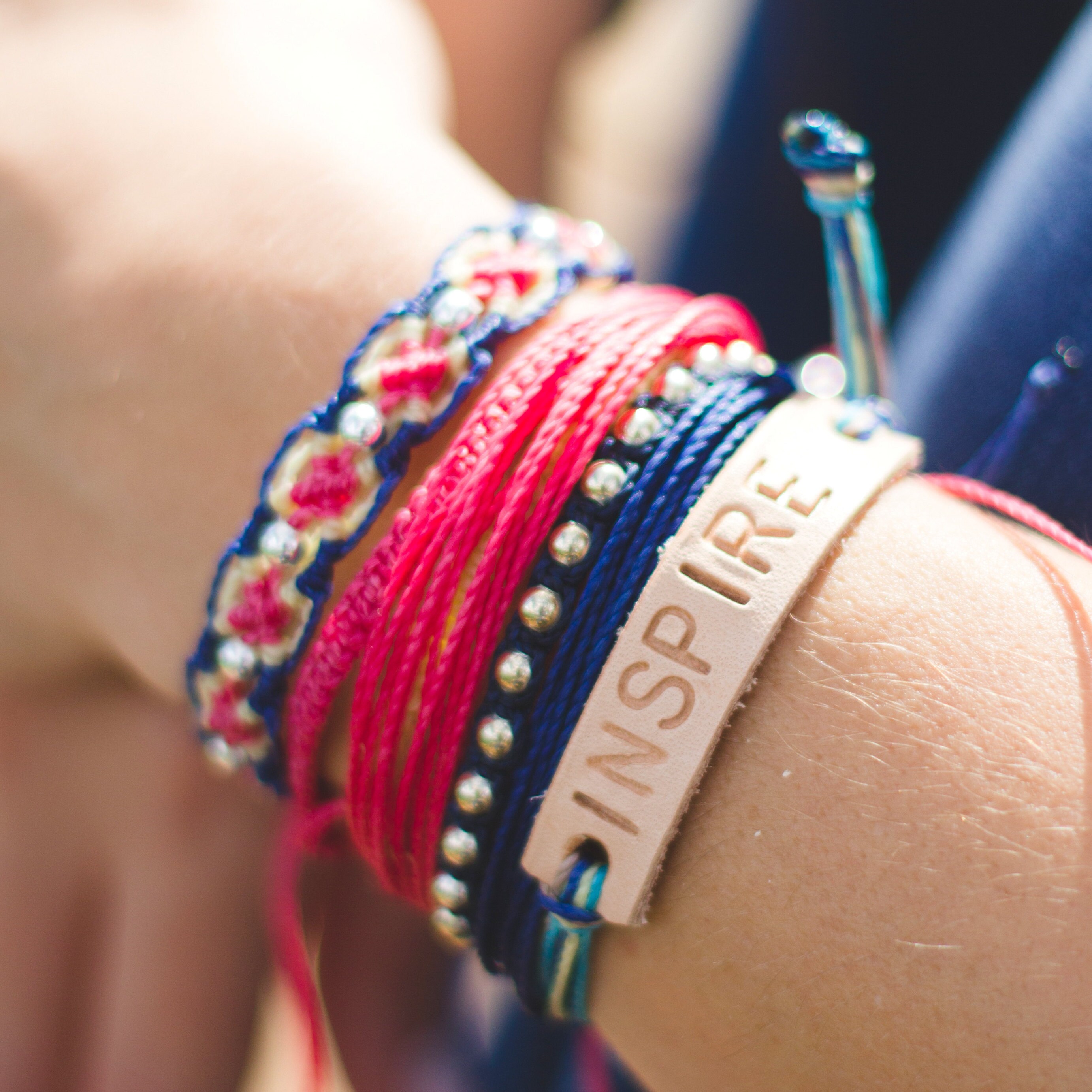 Custom Made Macrame String Bracelets Pura by HechoAManoJewelry