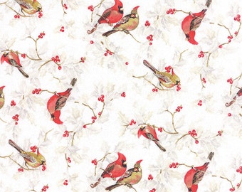 Cardinal fabric | Etsy