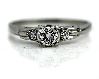 Estate diamond ring | Etsy