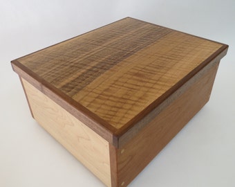 Small Wooden Box From Reclaimed Oak Pine by AntonelliWoodcrafts