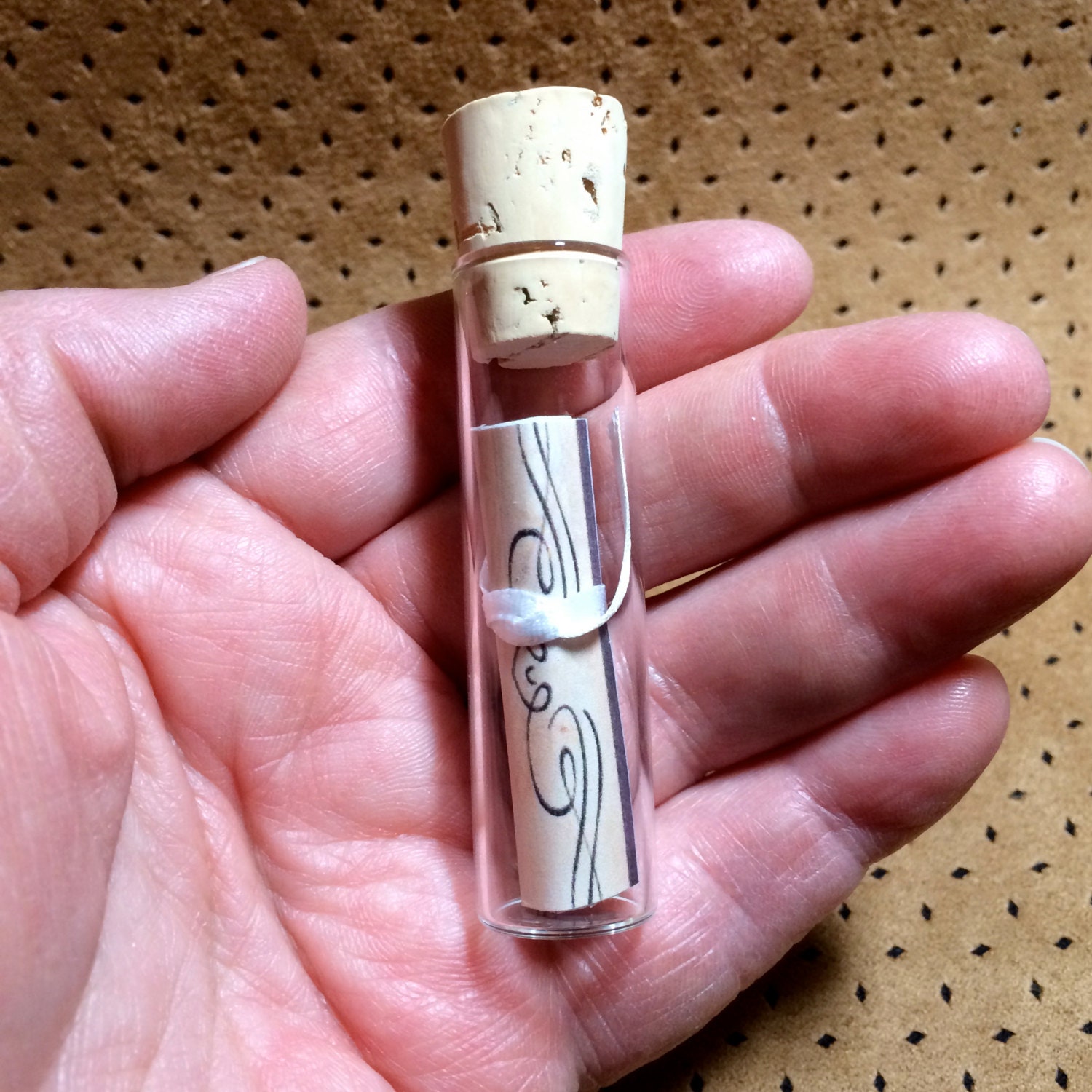 10 Medium Straight Sided Glass Bottle Vials with by BottlesNThings