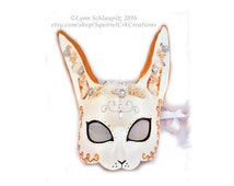 Unique white rabbit mask related items | Etsy