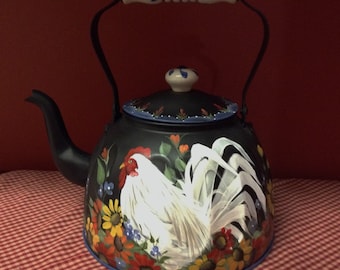 Rooster tea kettle | Etsy