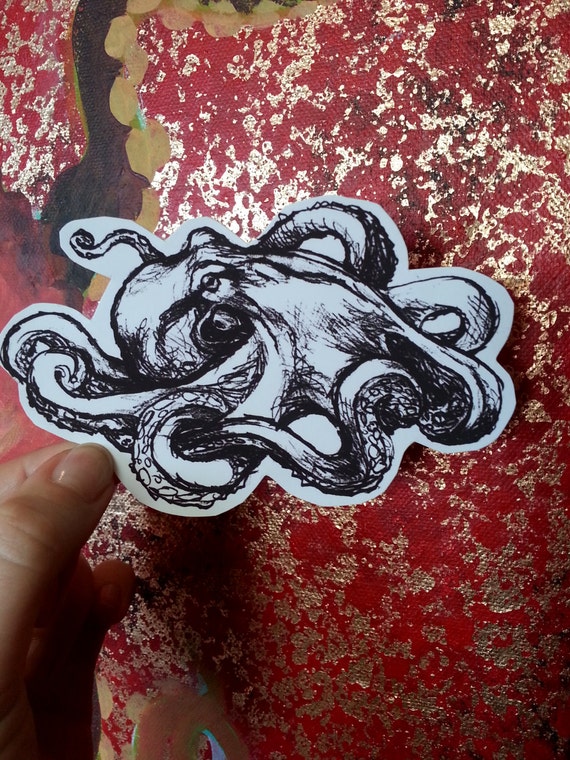 Vinyl Octopus sticker