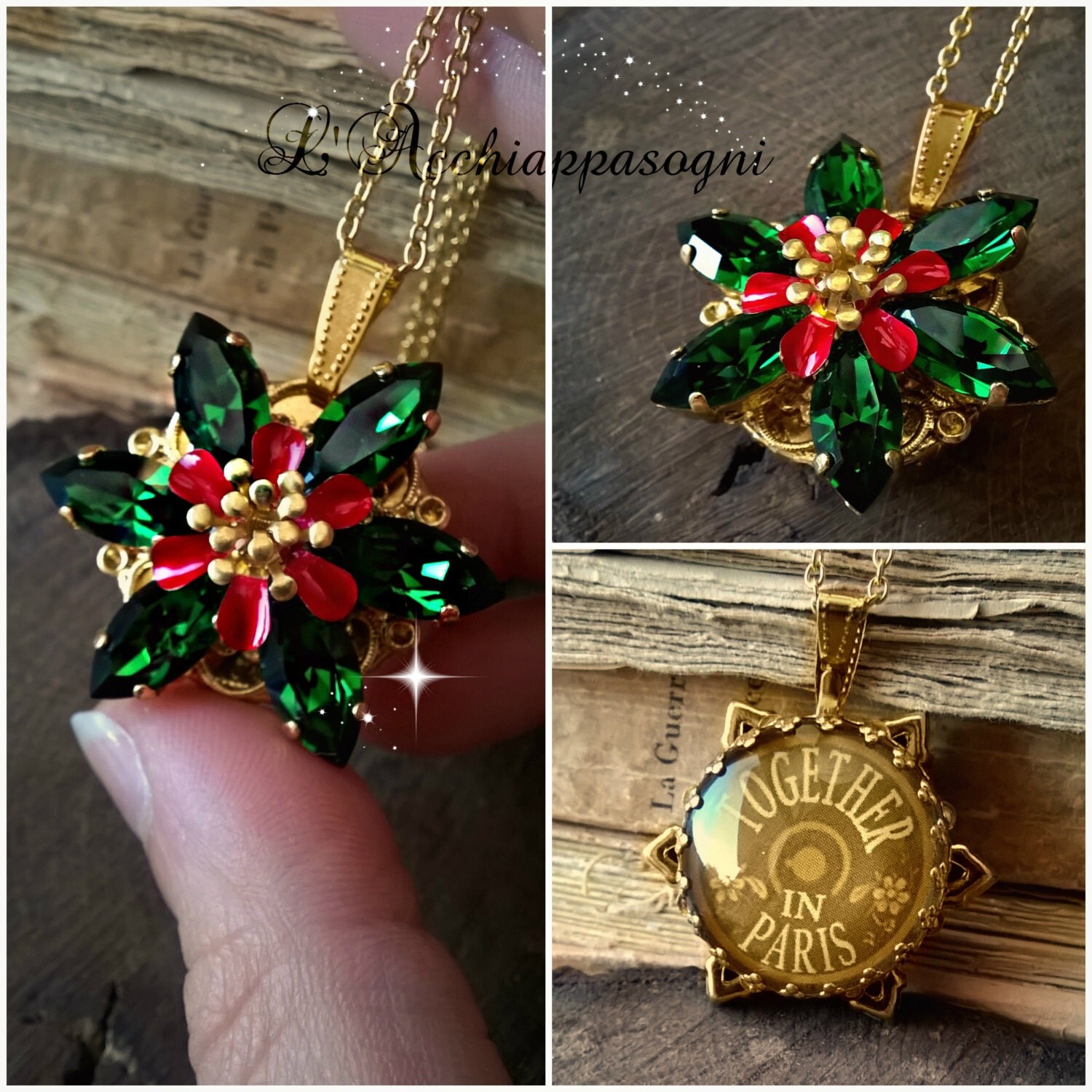 Anastasia Together In Paris Necklace Anastasia by LAcchiappasogni