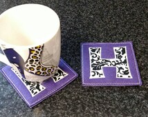 Unique personalized mug rug related items | Etsy