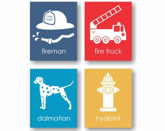 Firetruck nursery | Etsy