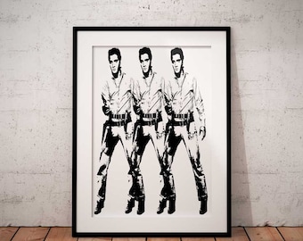 Elvis presley poster | Etsy
