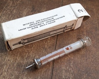 Vintage syringe | Etsy