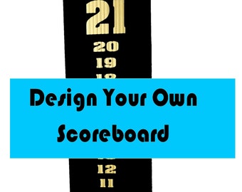 Set of 5 Cornhole Scoreboard Decals 21Long 21 on by WrenGifts
