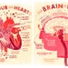 Valentine's Heart and Brain Anatomy Poster DEAL