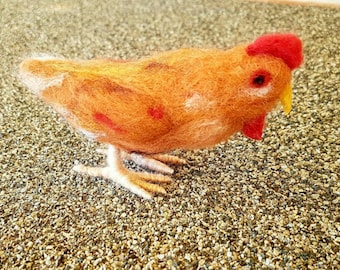Needle felt chicken | Etsy