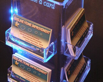 LED Glowing Display Table 20 x 16 x 12 by ShowcasePlastics on Etsy